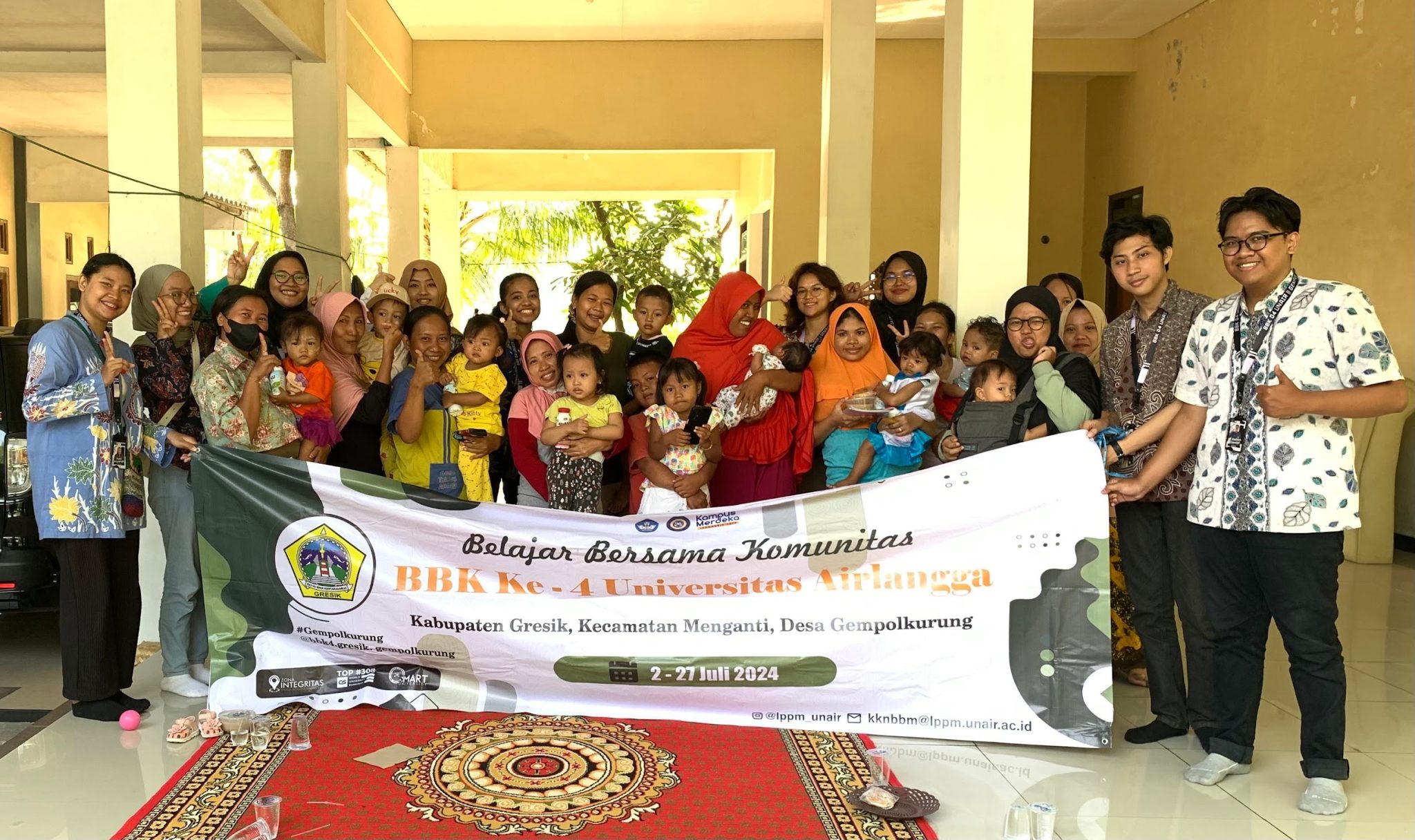 Mahasiswa KKN-BBK 4 UNAIR Gaungkan Gizi Tepat Anak Sehat Ayo Cegah Stunting Sekarang | Krajan